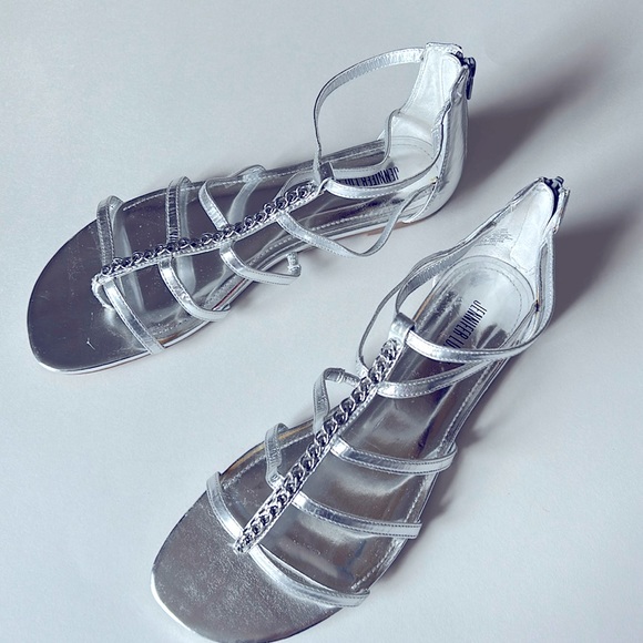 Jennifer Lopez | Shoes | Jennifer Lopez Silver Sandals | Poshmark